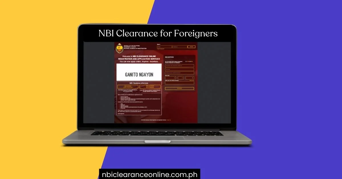NBI Clearance for Foreigners Online Registration 2025